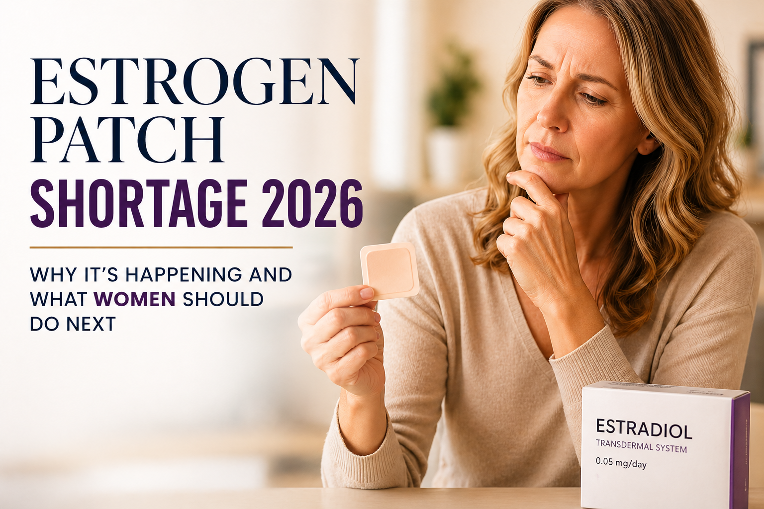 Why Estrogen Patches Are Out of Stock in 2026